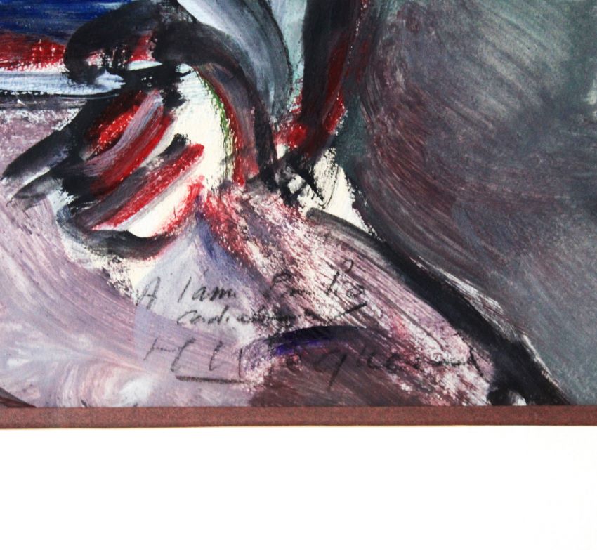 Neo-Expressionist Painting of Seated Figure – grovetrader